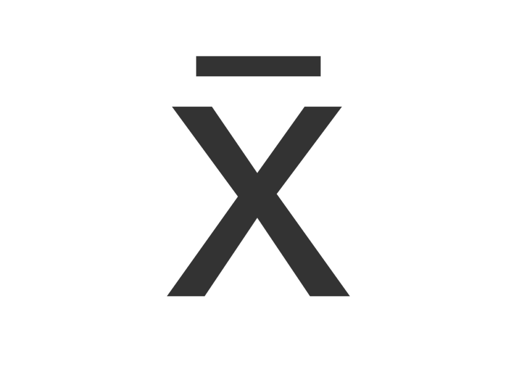 (x̄) X Bar Symbol Copy And Paste | x̄ 𝑥̄ X̄ ẋ ẍ 𝑥̂ 𝑥̌ X̂ X̌